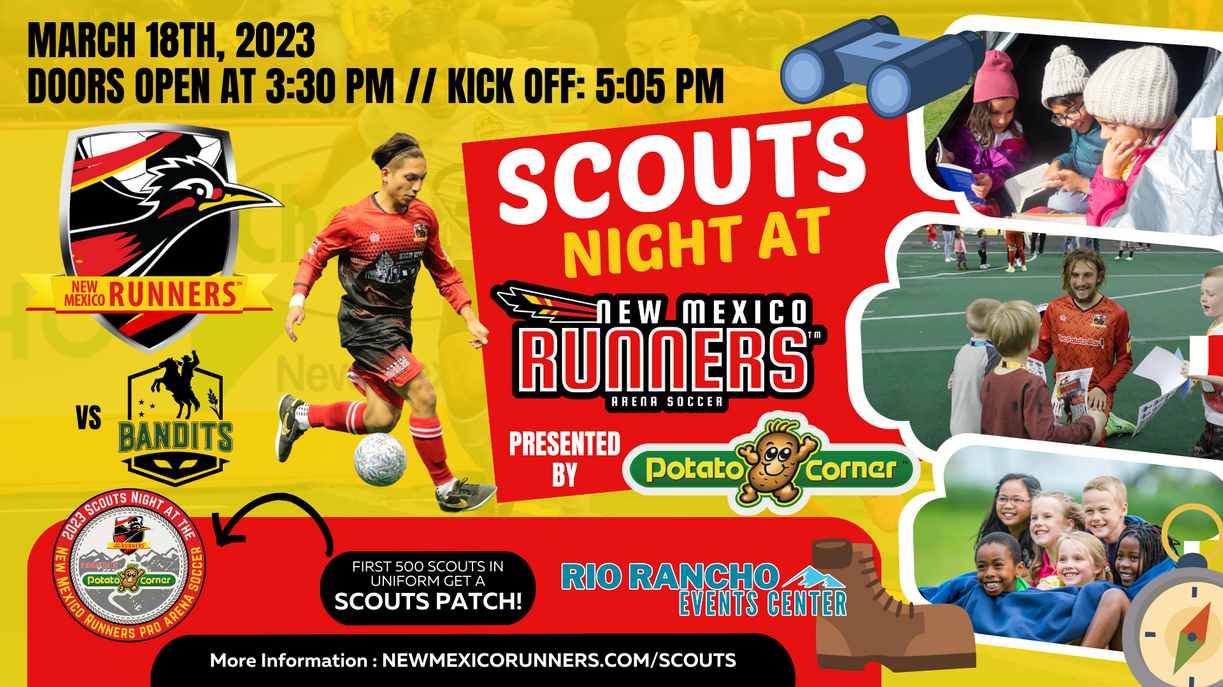 News: Scouts Night at Season Finale - New Mexico Runners Arena Soccer